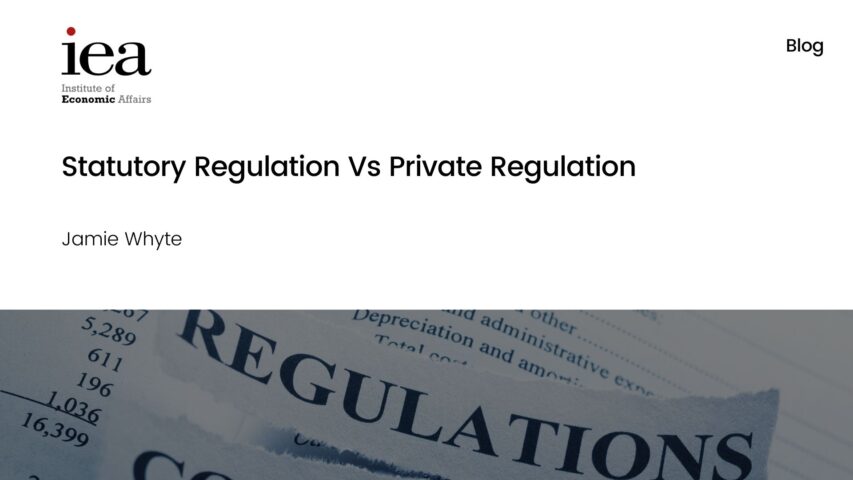 Statutory Regulation Vs Private Regulation - EPICENTER