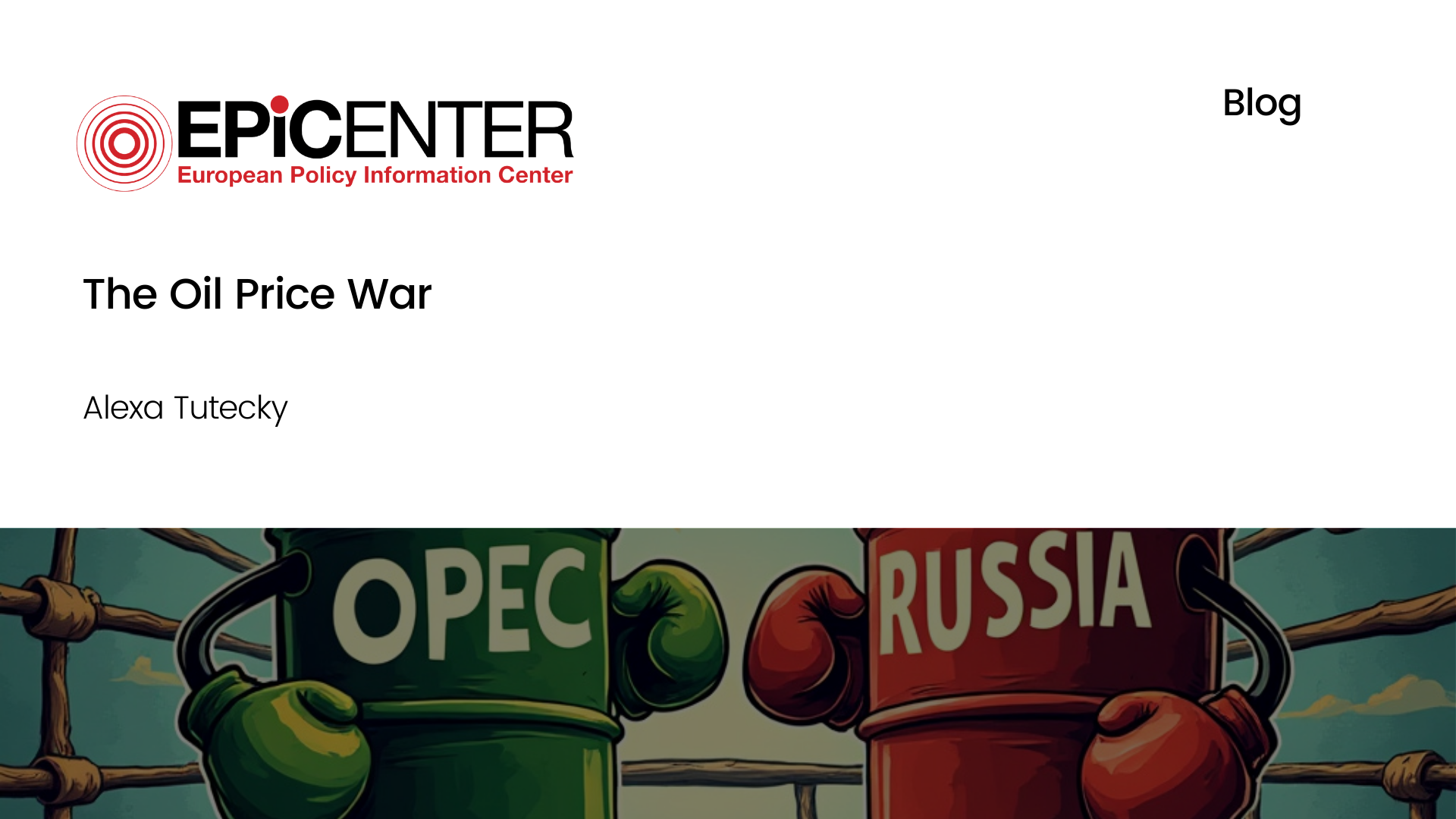 The Oil Price War - EPICENTER