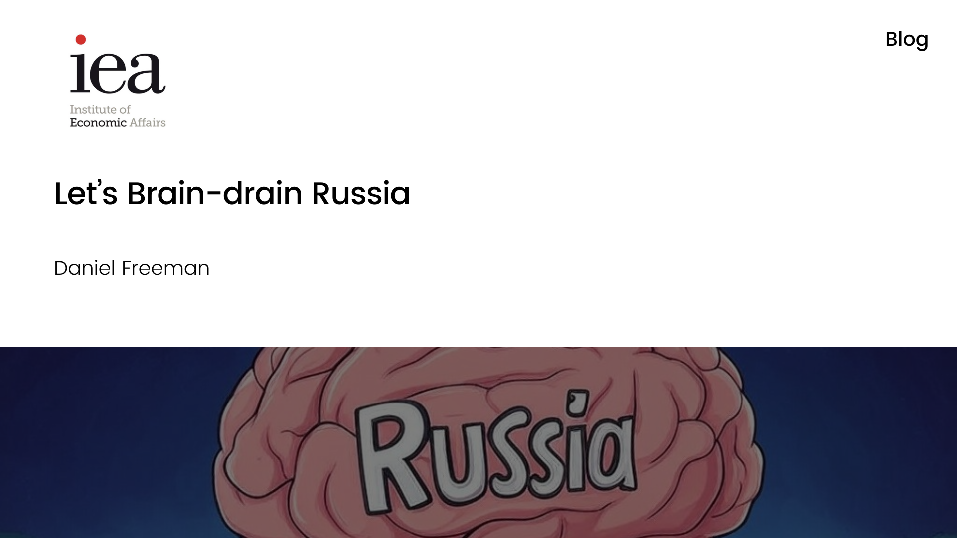Let’s Brain-drain Russia - EPICENTER