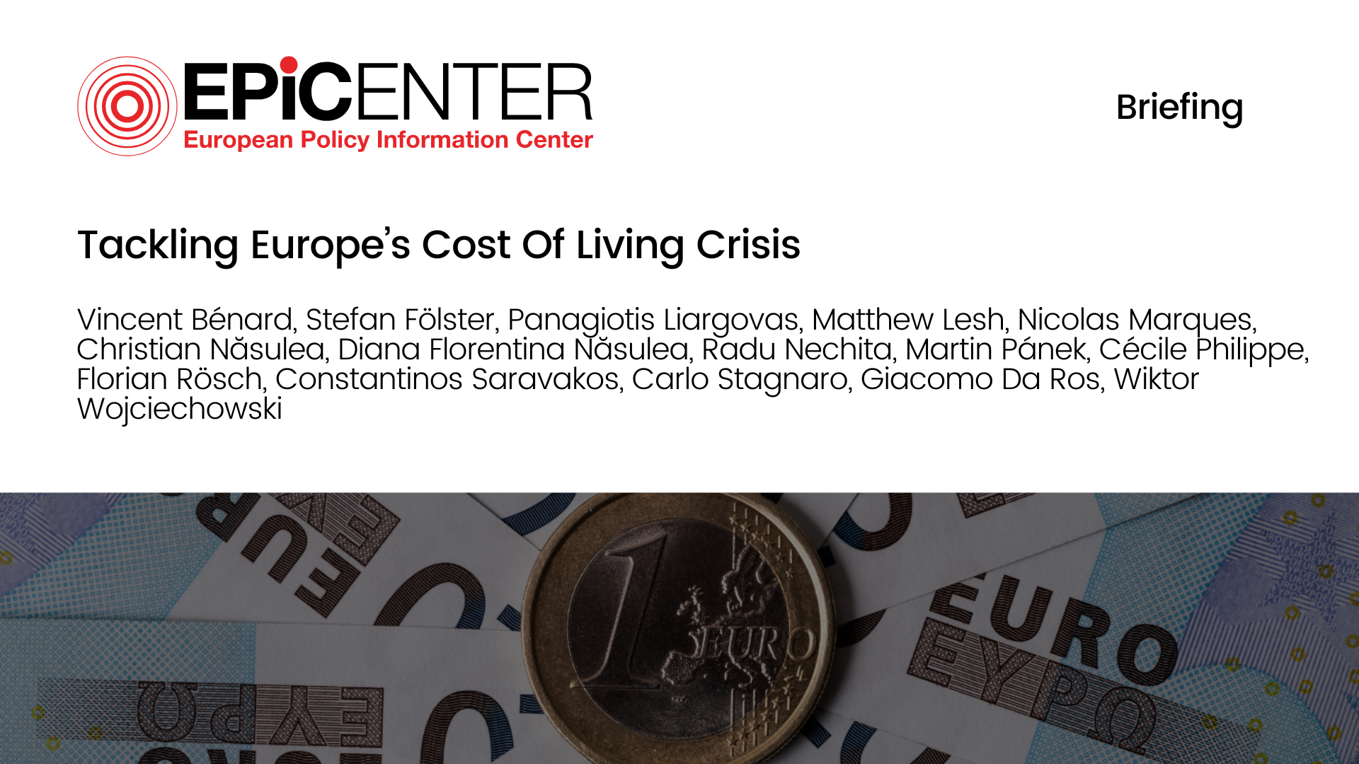 Tackling Europe’s Cost Of Living Crisis - EPICENTER