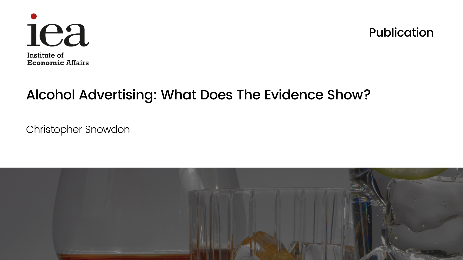 Alcohol Advertising: What Does The Evidence Show? - EPICENTER