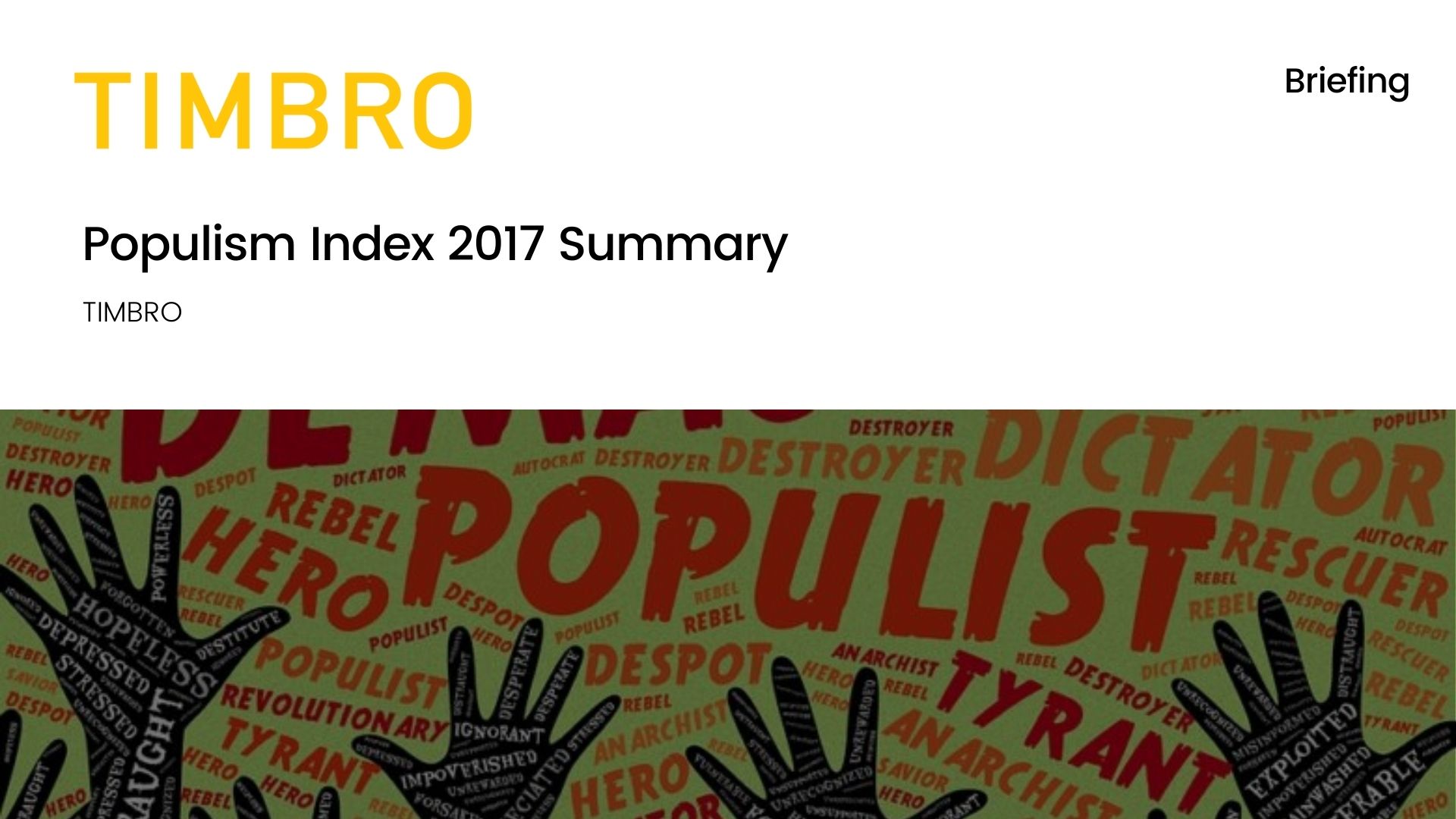 Populism Index 2017 Summary - EPICENTER