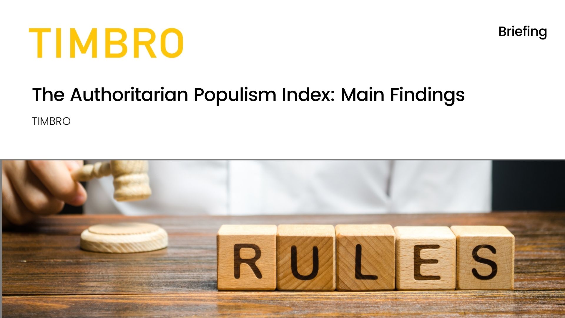 The Authoritarian Populism Index: Main Findings - EPICENTER