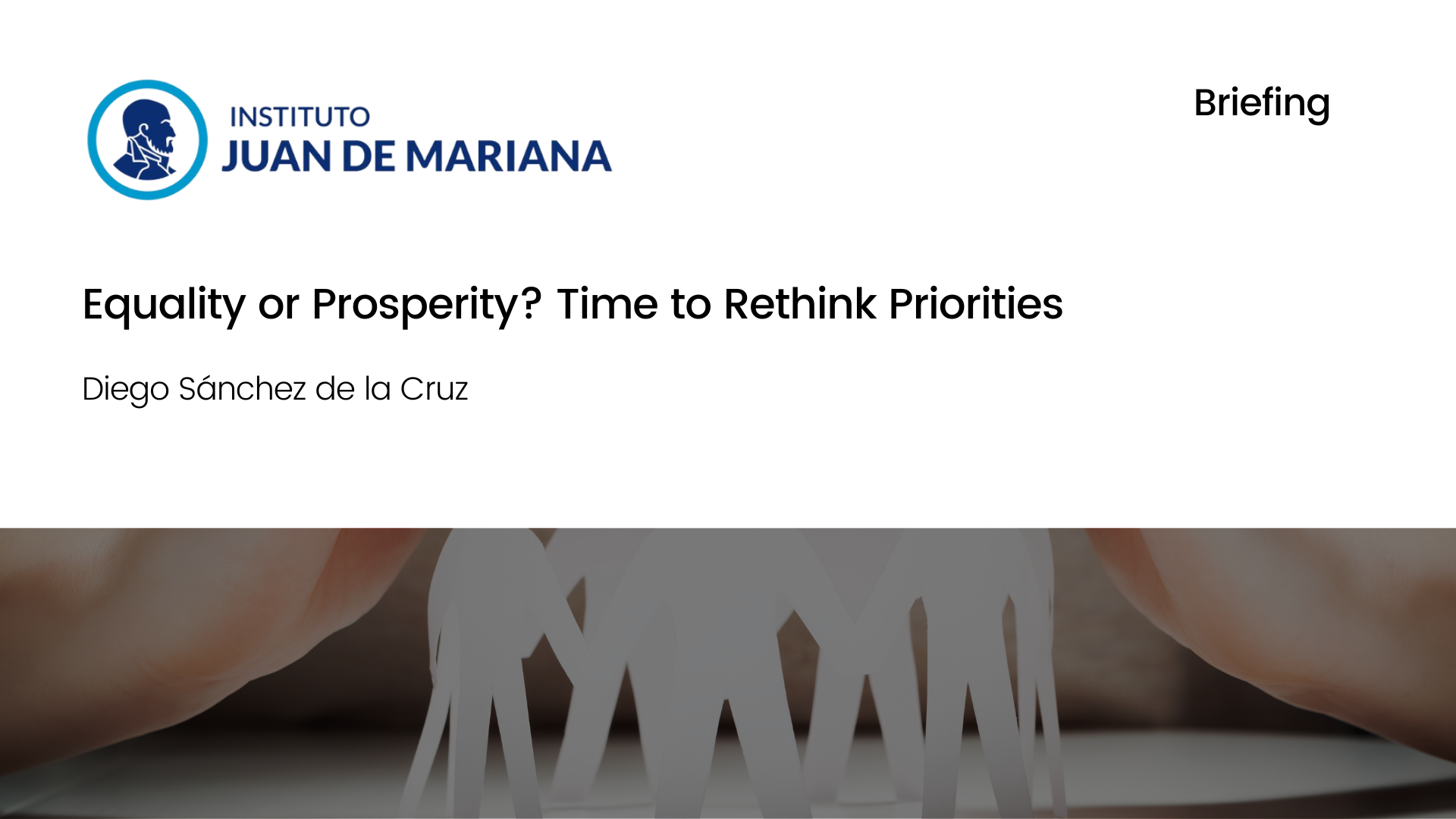 Equality or Prosperity? Time to Rethink Priorities - EPICENTER