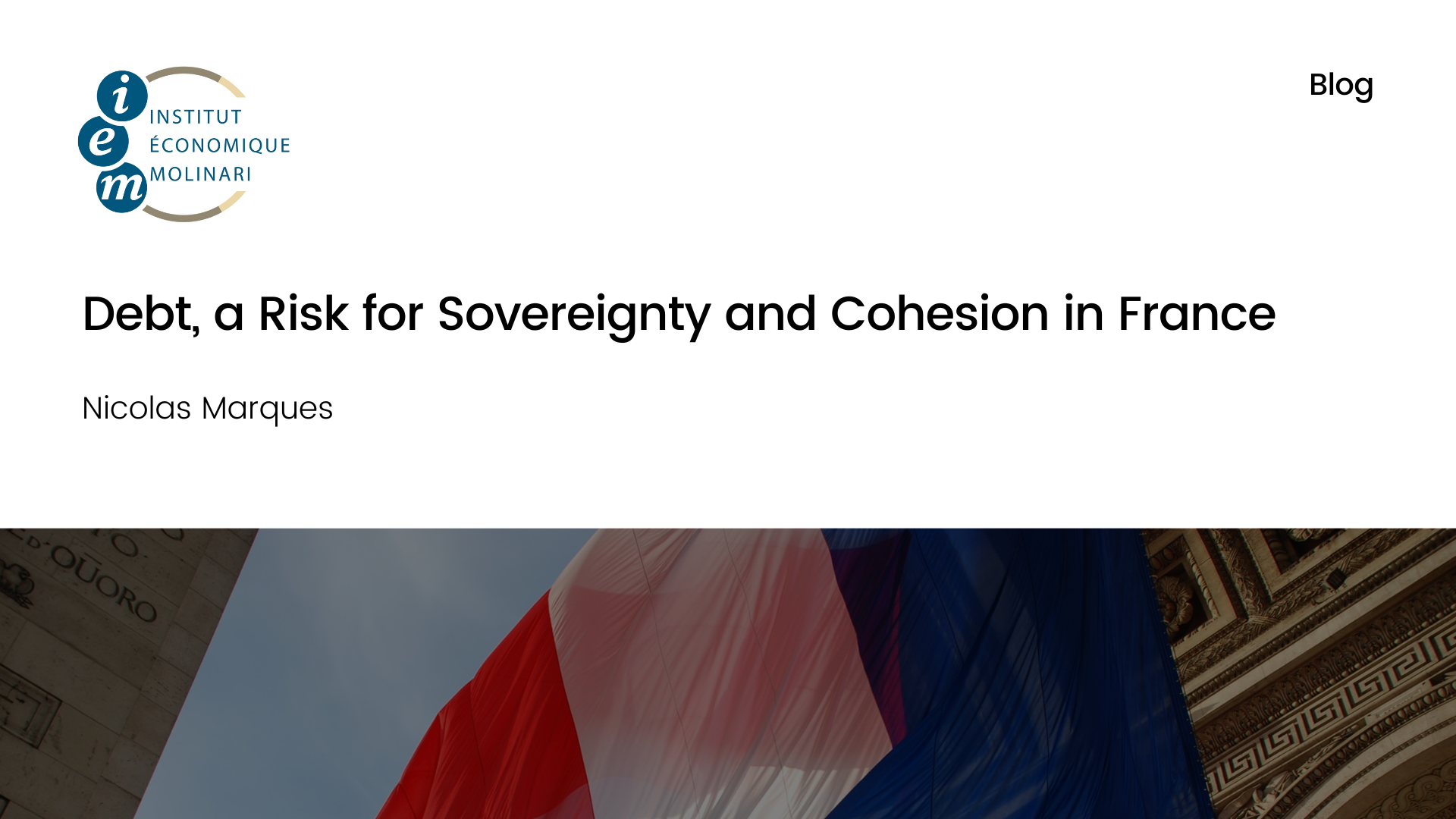 Debt, a Risk for Sovereignty and Cohesion in France - EPICENTER