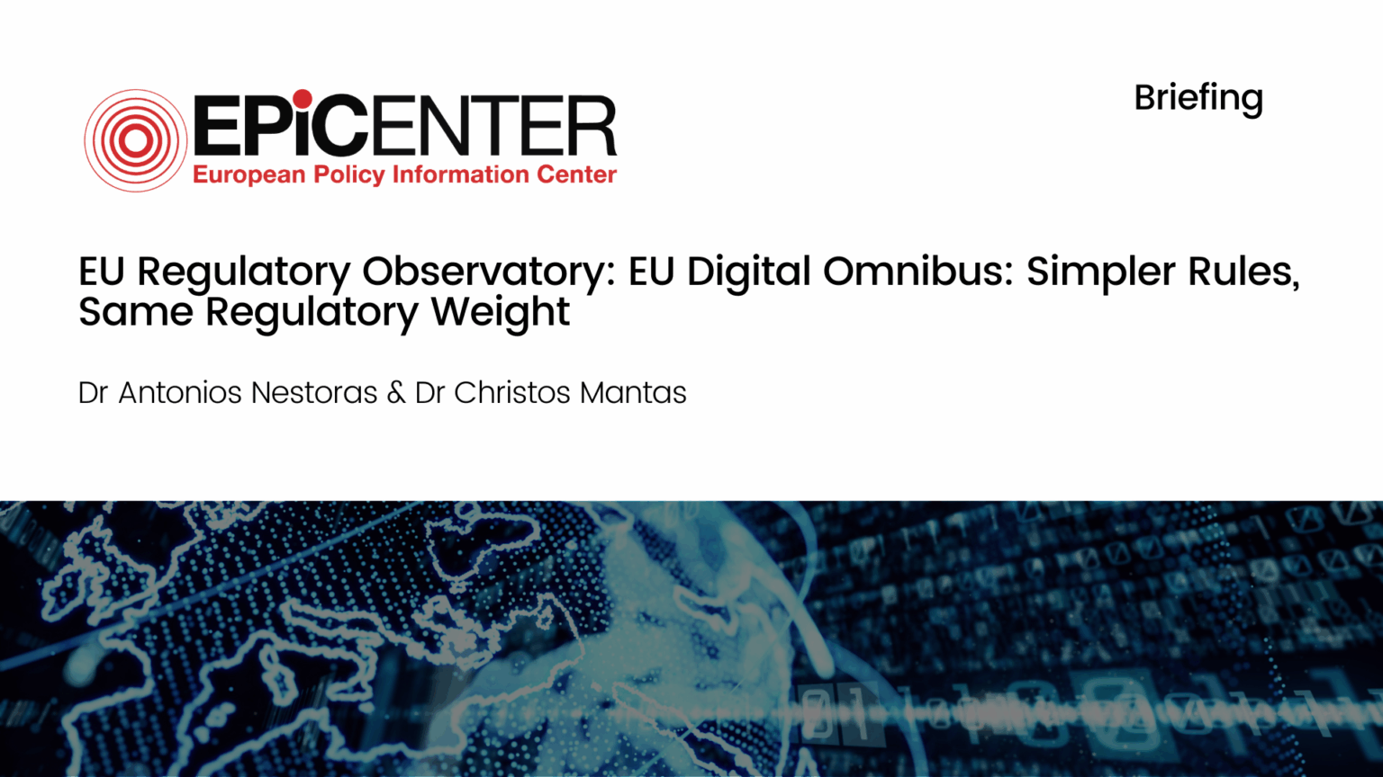 EU Regulatory Observatory: EU Digital Omnibus: Simpler Rules, Same ...