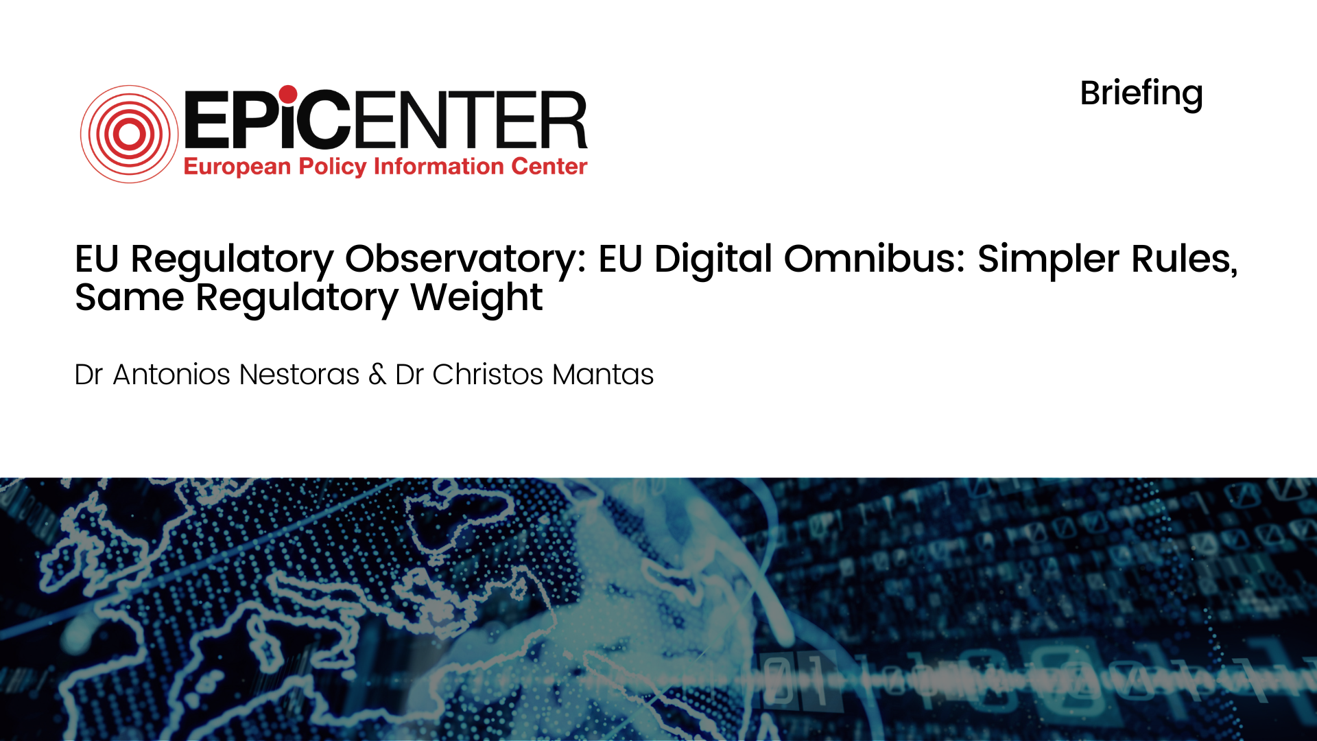 EU Regulatory Observatory: EU Digital Omnibus: Simpler Rules, Same ...
